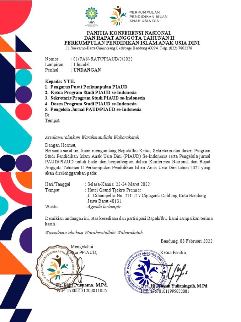 Undangan RAT 2022 | PDF