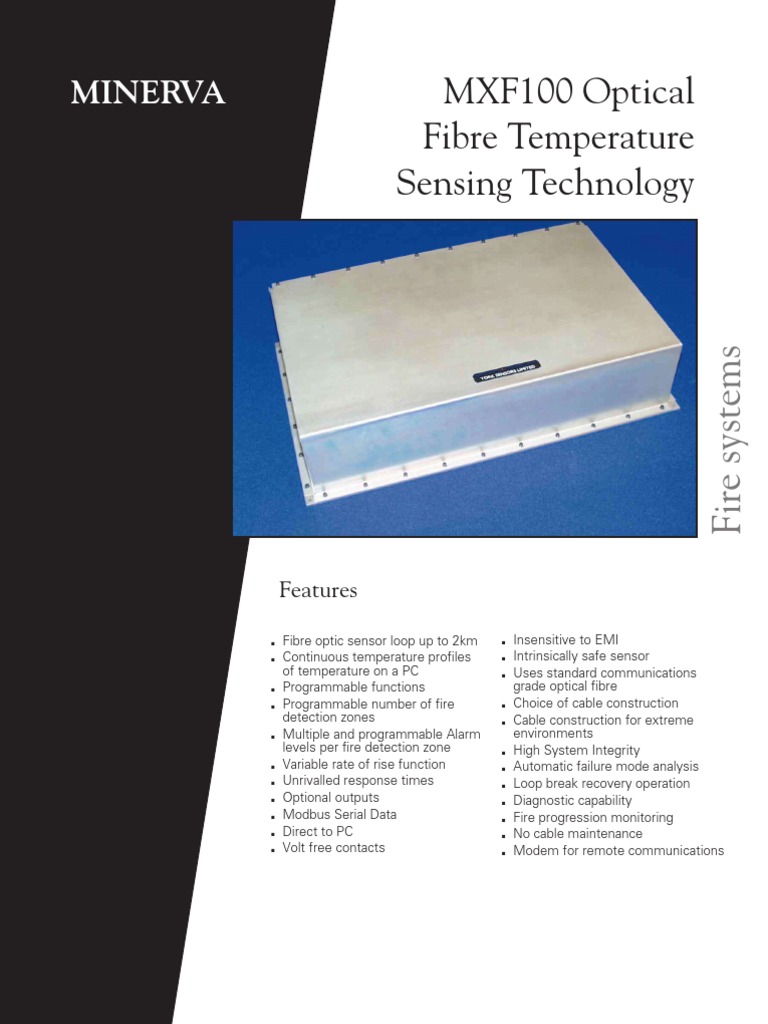 MXF100 Optical Fibre Temperature Sensing Technology: Minerva | PDF ...