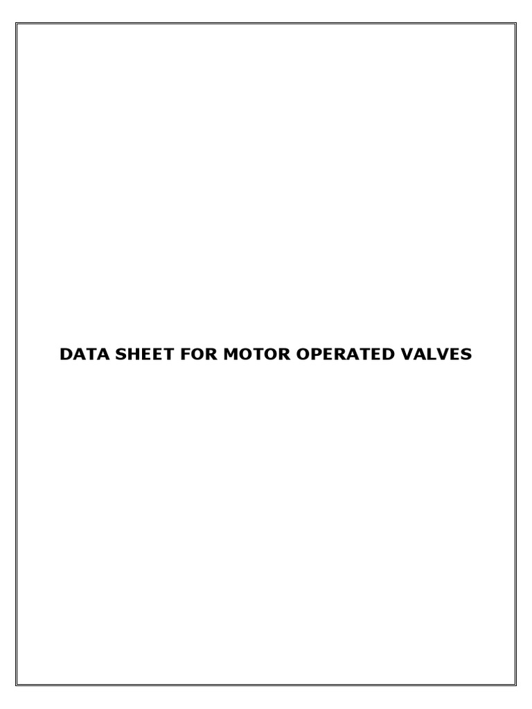 MOV Datasheet | Download Free PDF | Electric Motor | Switch
