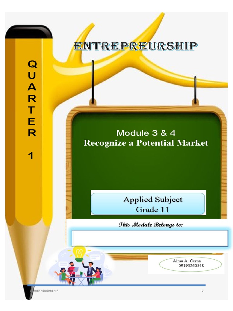 Entrepreneurship Module 1 Week 3 & 4 | PDF | Entrepreneurship | Innovation