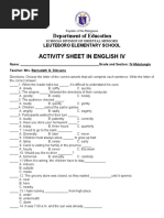 Bahagi NG Aklat Final Worksheet | PDF | Language Arts & Discipline ...