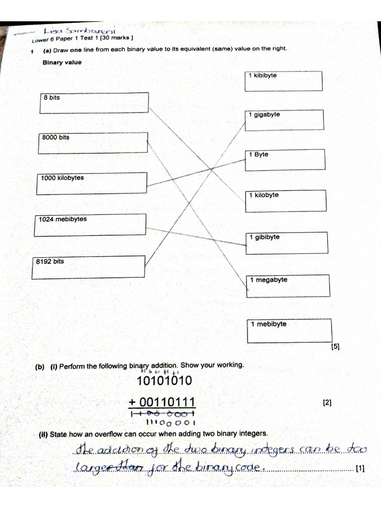 Computer Science Theory Test 1 | PDF