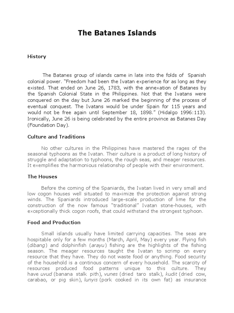 The Beauty of Batanes | PDF | Food And Drink | Foods
