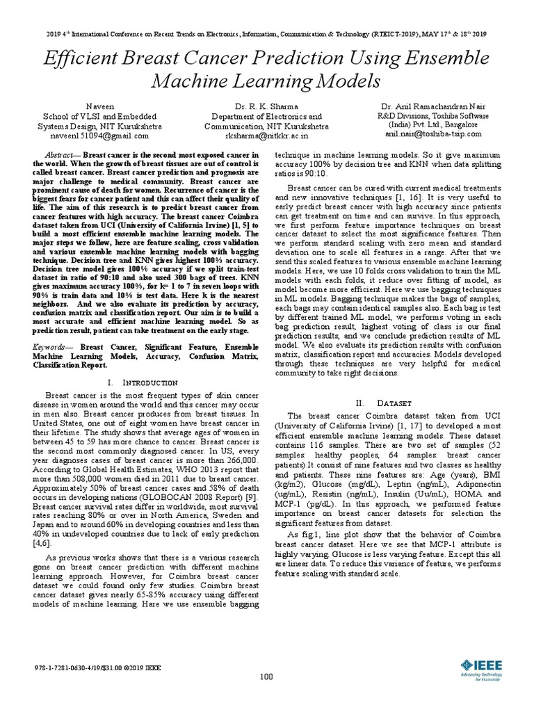 Efficient Breast Cancer Prediction Using Ensemble Machine Learning ...