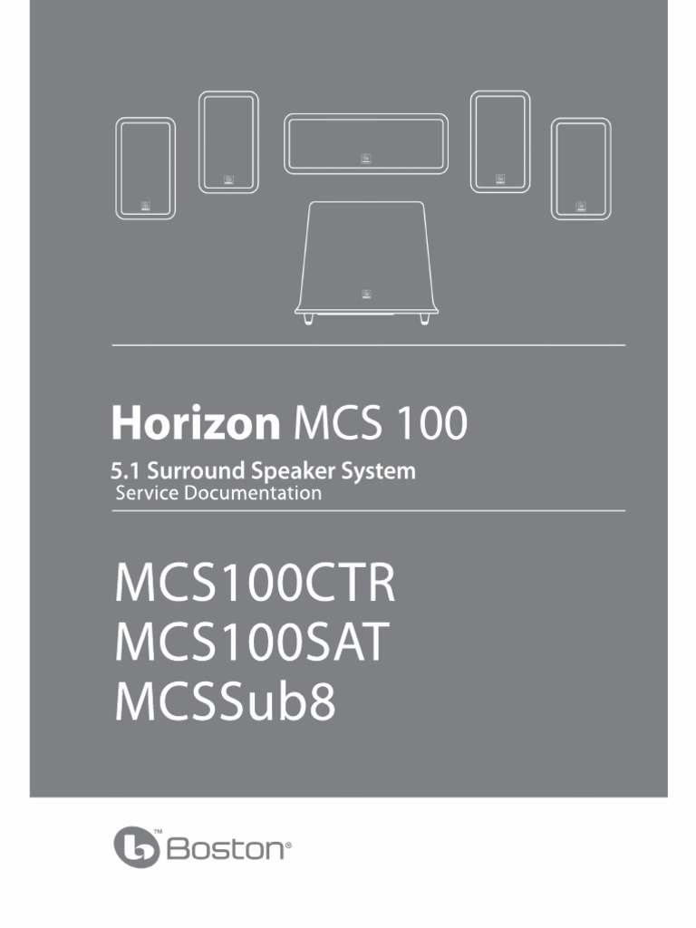 Boston Mcs 100 | PDF | Loudspeaker | Amplifier