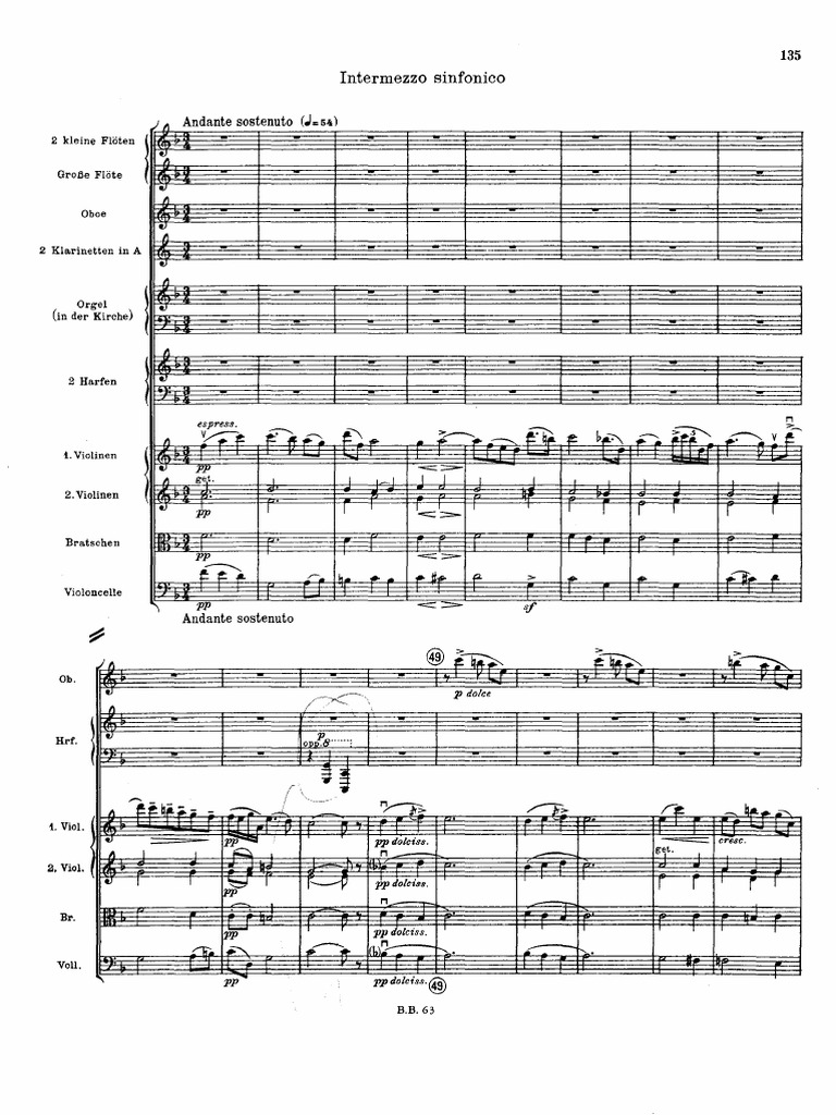 Mascagni Intermezzo Partitura | PDF