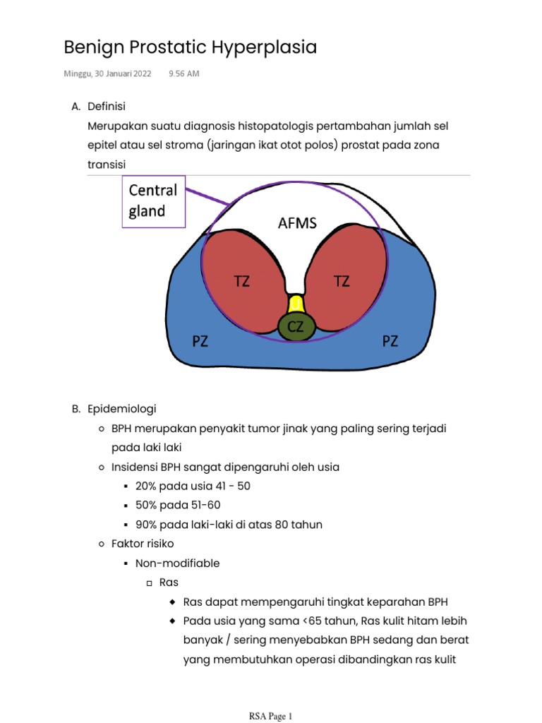 Benign Prostatic Hyperplasia | PDF | Sains & Matematika | Gaya Hidup