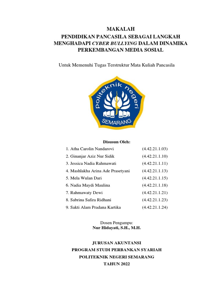 Kelompok 3 - Makalah Pancasila Sebagai Paradigma Pengembangan IPTEK - PS-1B | PDF