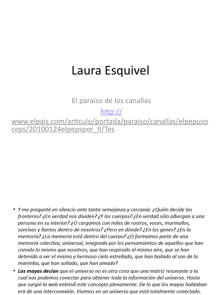 Laura Esquivel | PDF | Memoria