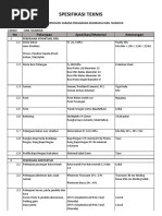 Tabel Spek Material | PDF