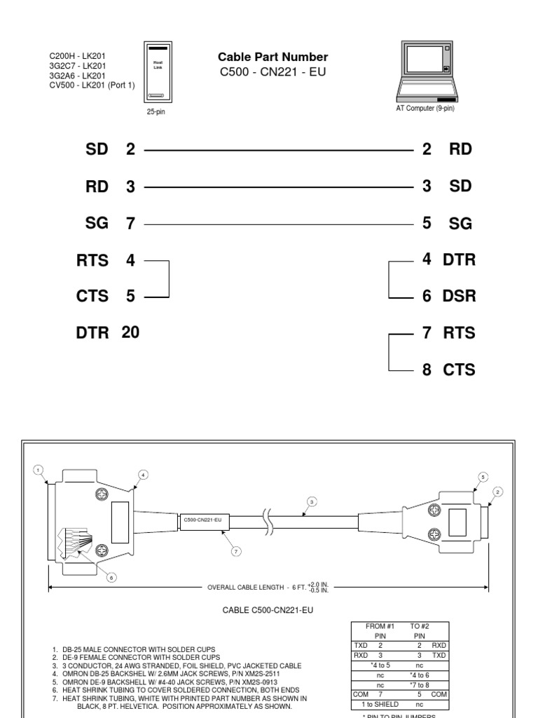 Cable Omron | PDF | Electrical Connector | Electrical Conductor