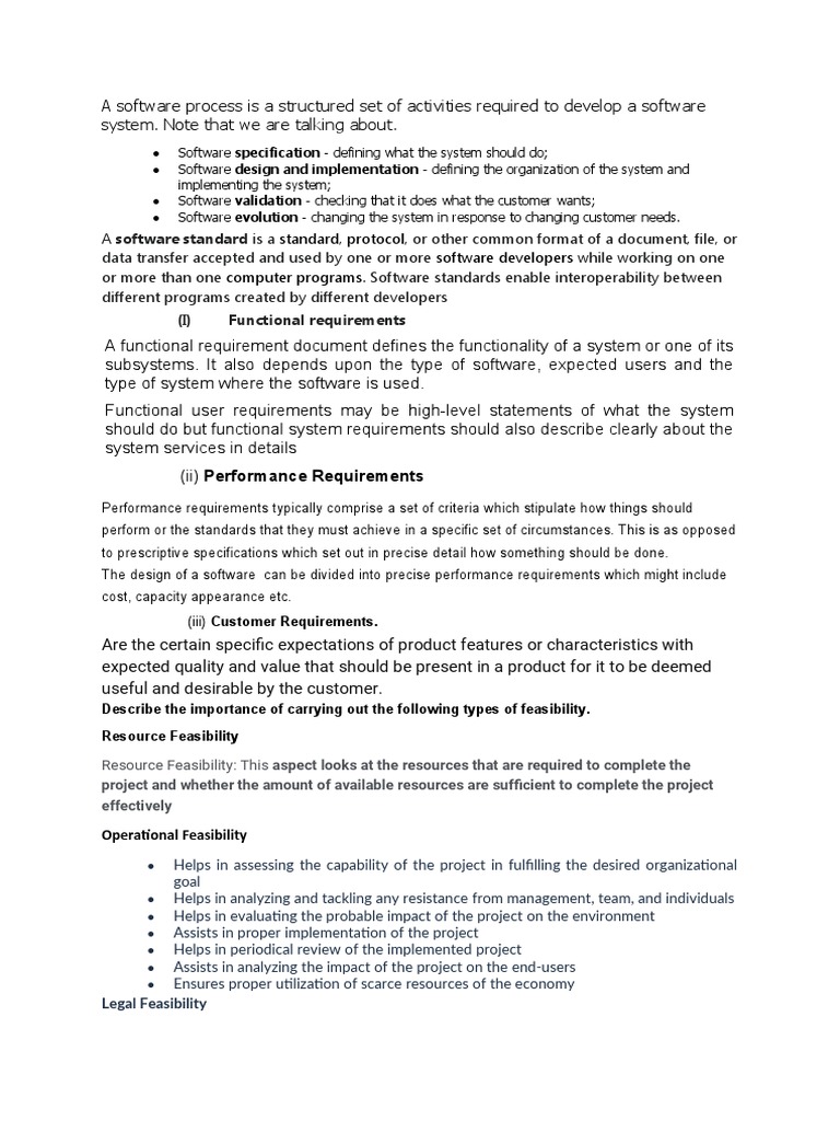 Software Engineering CAT | PDF | Feasibility Study | Software