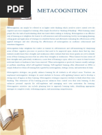 Cognitive and Metacognitive Factors in Learning | PDF | Metacognition | Learning
