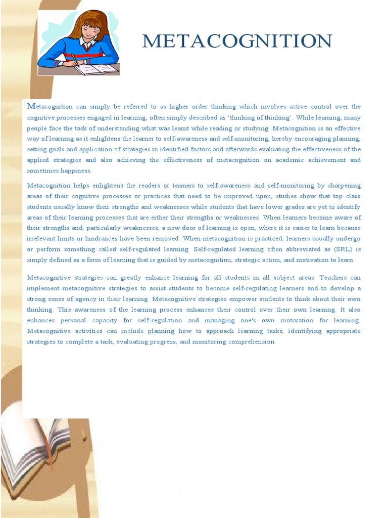 Metacognition for Educators | PDF | Metacognition | Learning