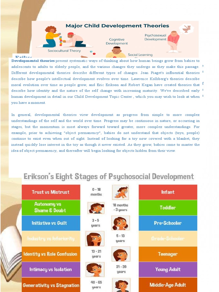 MODULE - 2 Developmental Theories | PDF | Attachment Theory ...