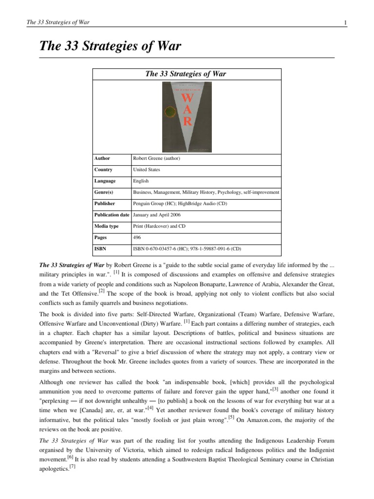 33 Strategies of War | PDF | Hannibal | Military Strategy