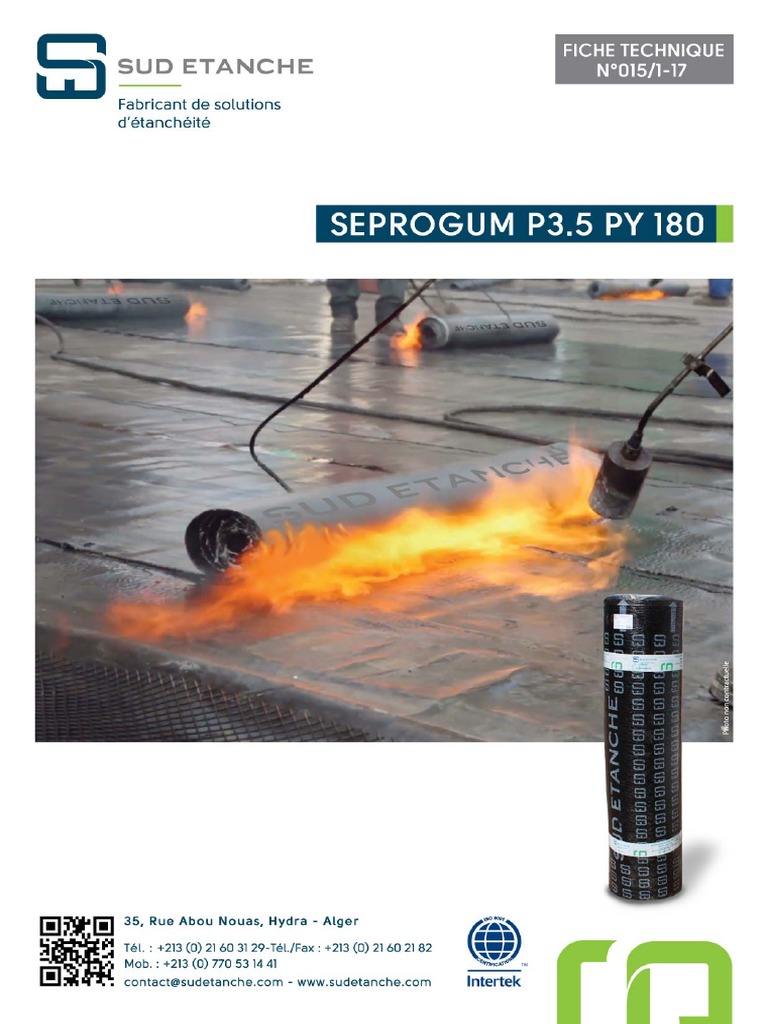 Fiche Technique Seprogum p3.5 Py 180 | PDF