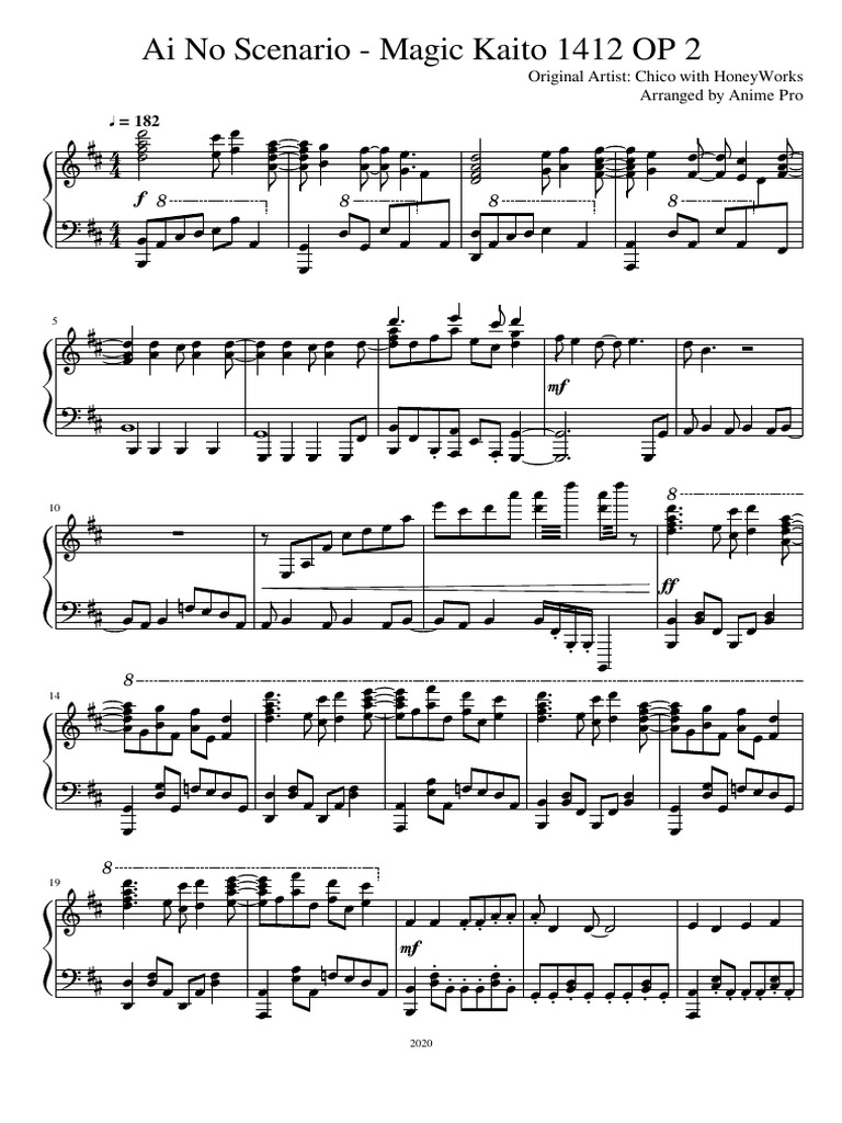 Ai No Scenario - Magic Kaito 1412 OP 2 | PDF