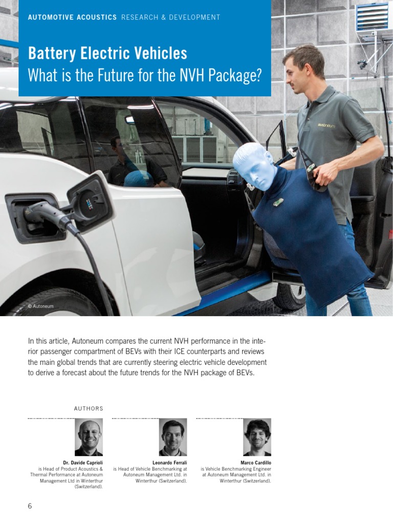 Automotive Acoustics What Is The Future For The NVH Package | PDF | Car ...