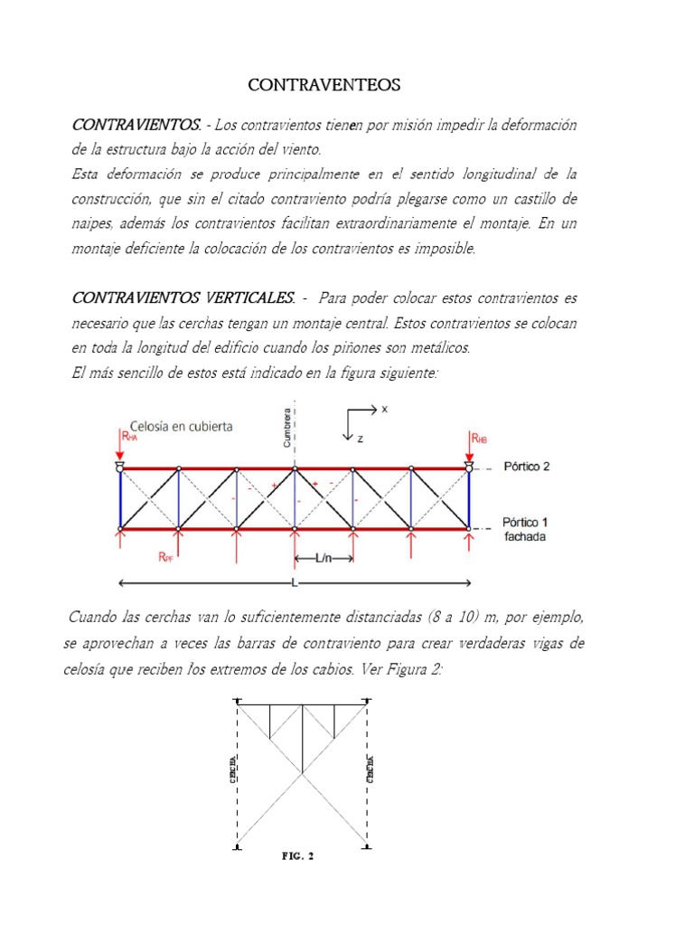 Diseño Contraviento | PDF | Ingeniería de Edificación | Componentes