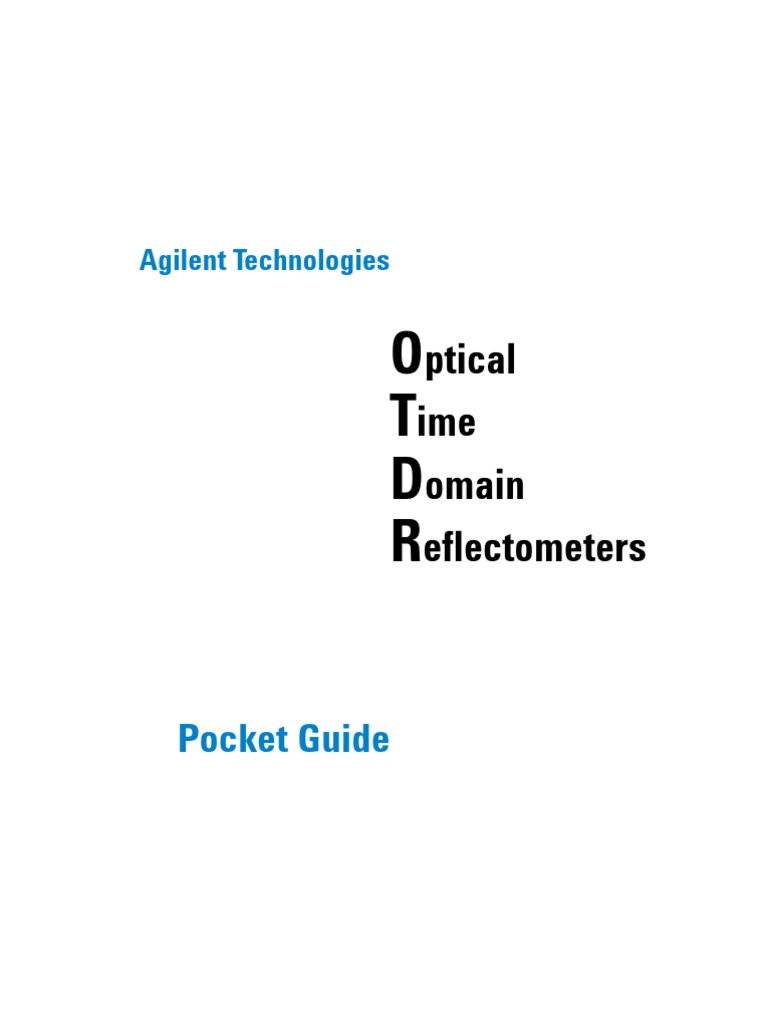 Otdr Pocket Guide | PDF | Optical Fiber | Wavelength Division Multiplexing