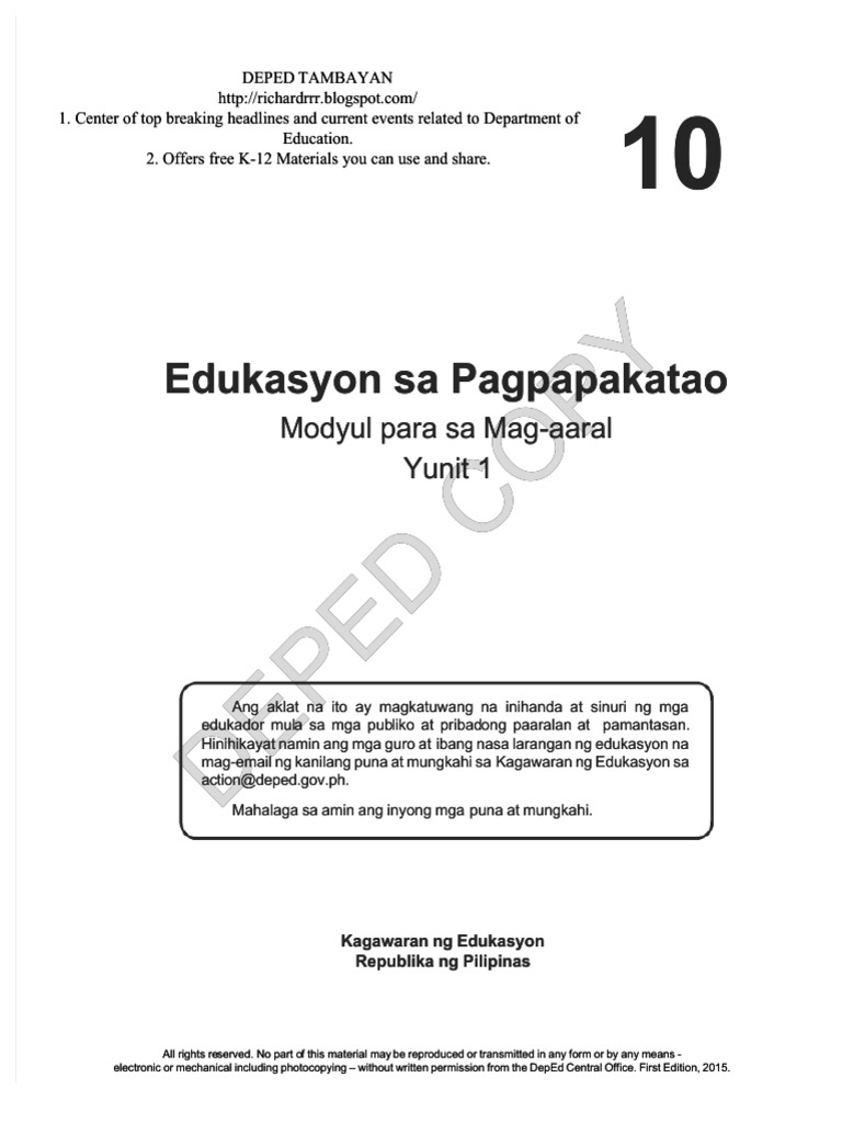 Qdoc - Tips Depedlearnerx27s Manual Esp | PDF