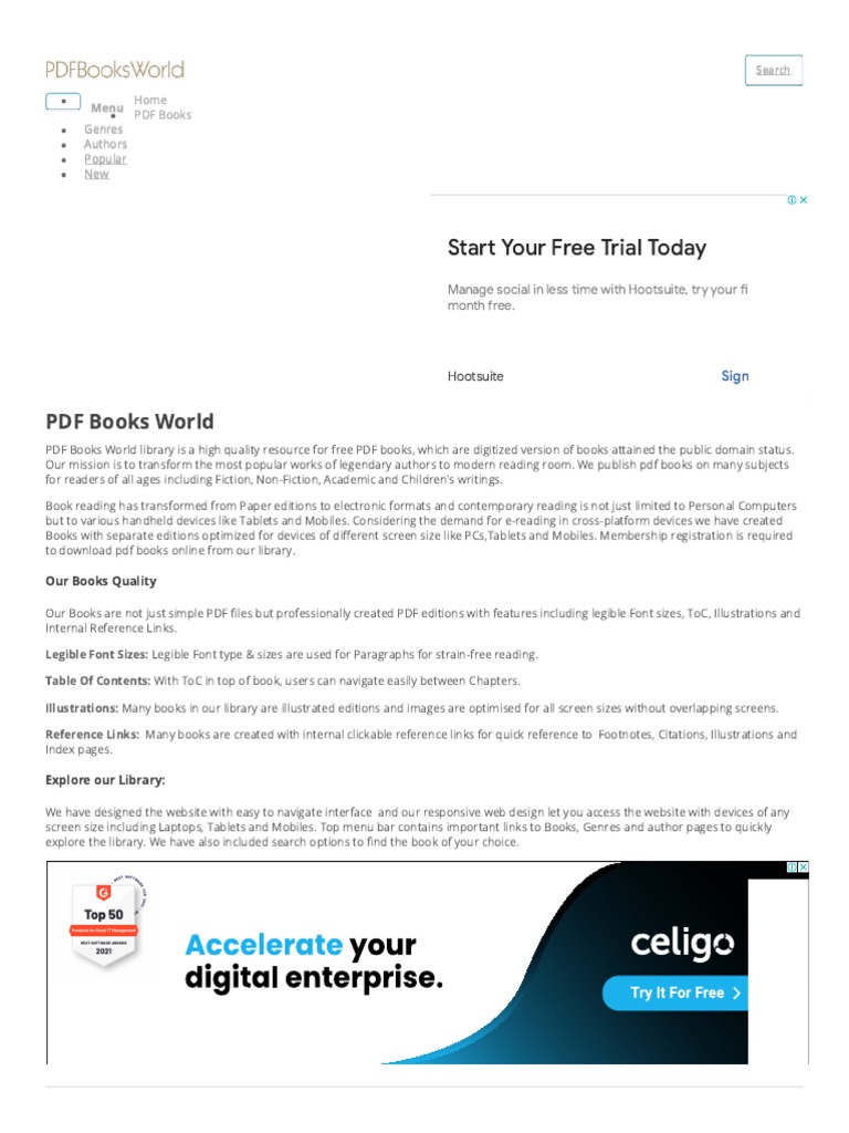 PDF Books Library To Download Free Ebooks | PDF | Books | Libraries