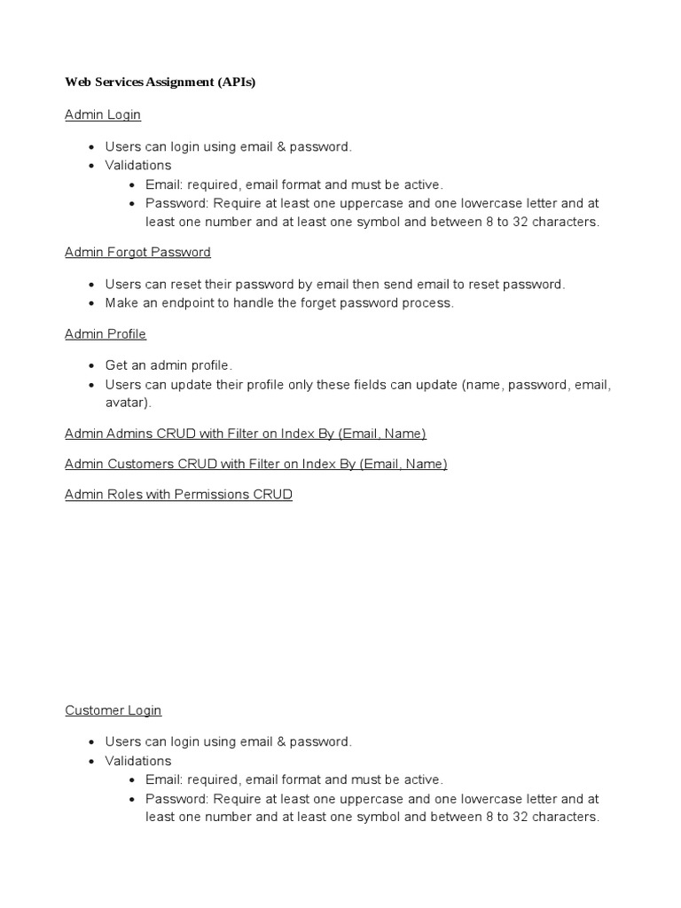 Web Services Assignment (Apis) | PDF | Business | Computers