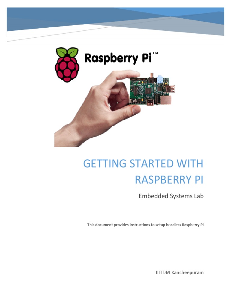 Getting Started With Raspberry Pi: Embedded Systems Lab | PDF | Ip ...