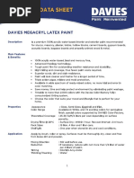 Davies Megaryl MCS Color Chart | PDF | Acrylic Paint | Materials
