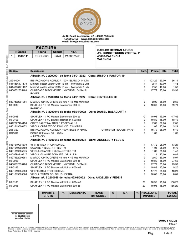 Factura 2022 1 2200111 | PDF