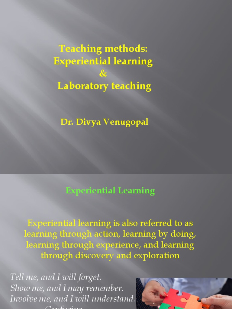 Teaching Methods: Experiential Learning & Laboratory Teaching | PDF ...