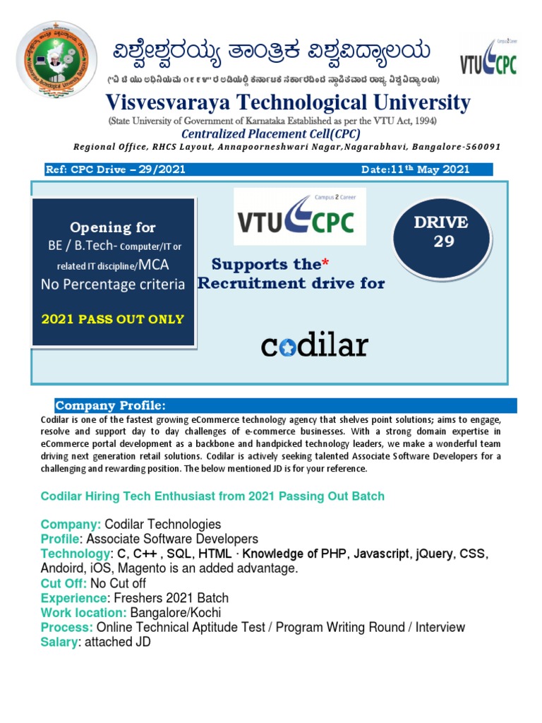 Drive 29 For Codilar Technologies | PDF | Web Application | Computing
