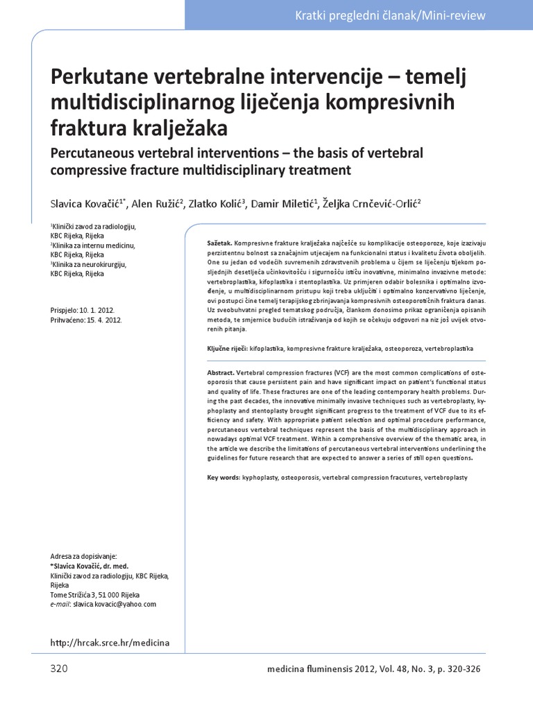 Kovacic - Percutaneous Vertebral Interventions | PDF