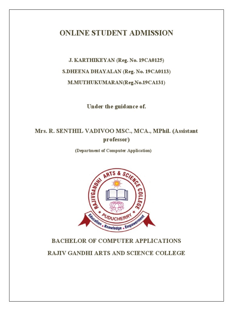 Online Student Admission System | PDF | Php | Java Script