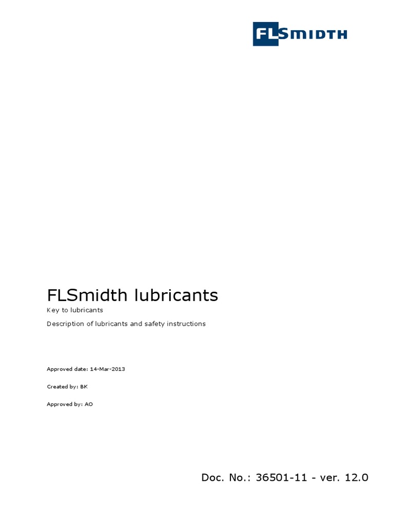 FLS Reco | PDF | Lubricant | Specification (Technical Standard)