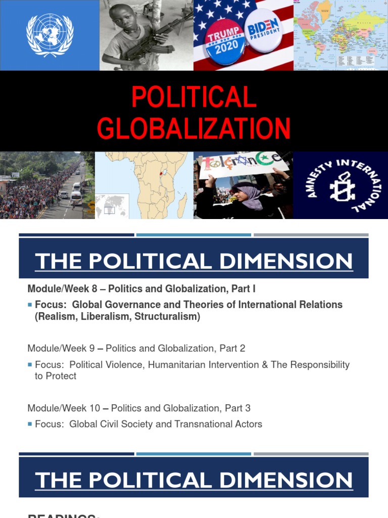 Module 8 - Political Globalization, Part 1 - Live Session Slides | PDF ...