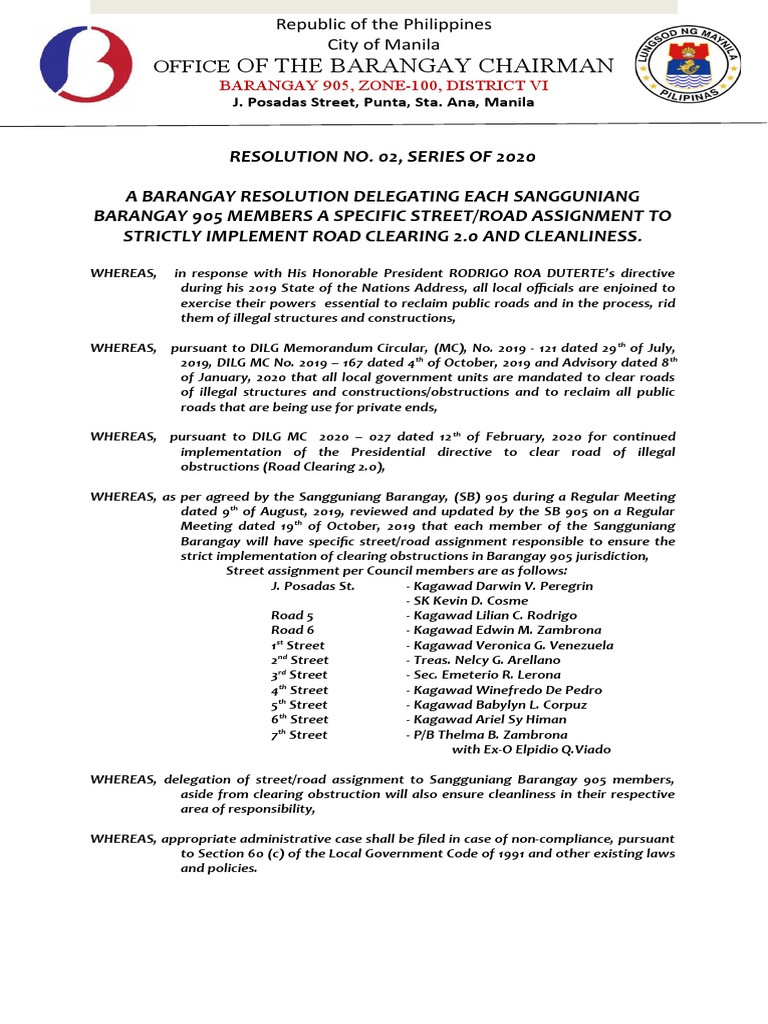 Of The Barangay Chairman: Office | PDF | Philippines | Public Law