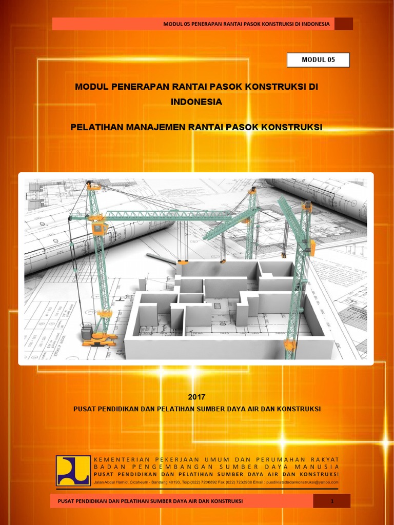 8a859 Modul 5 - Penerapan Rantai Pasok Konstruksi Di Indonesia | PDF