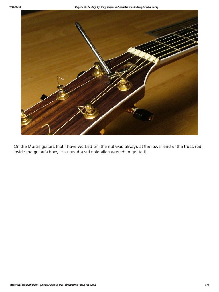 Setting String Height 2 | PDF | Guitars | Musical Instruments