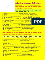 Mixed Present Tenses Exercises | PDF