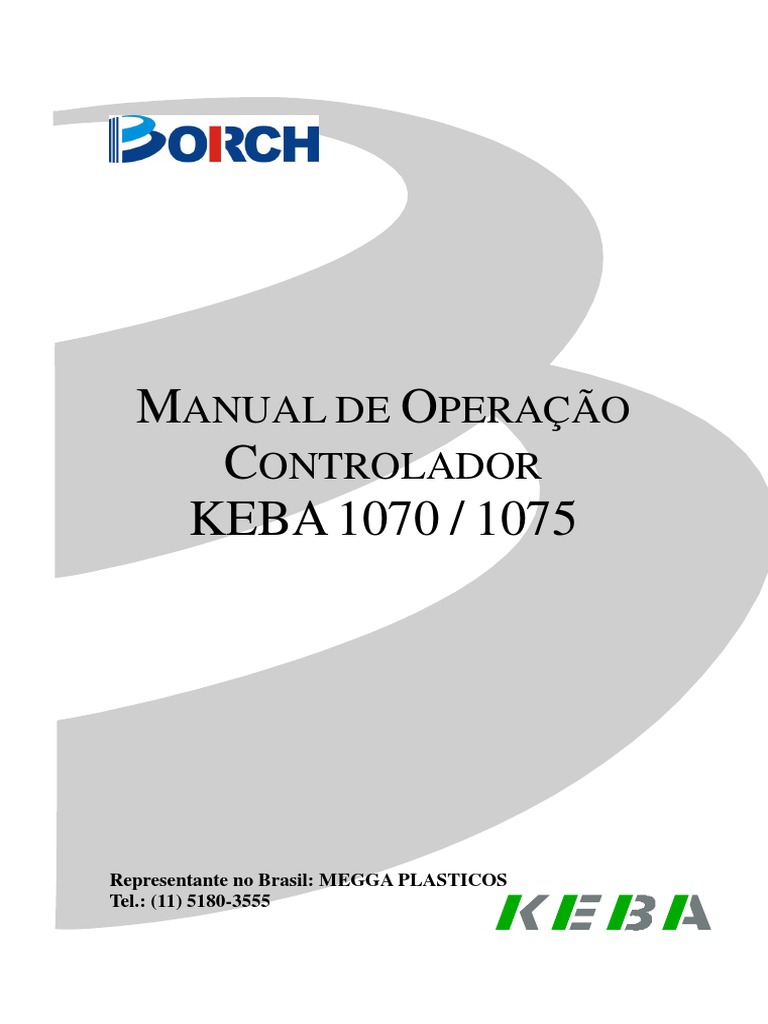 Borch Operação Controlador KEBA 1070 1075 | PDF | Impressão | Teclado ...