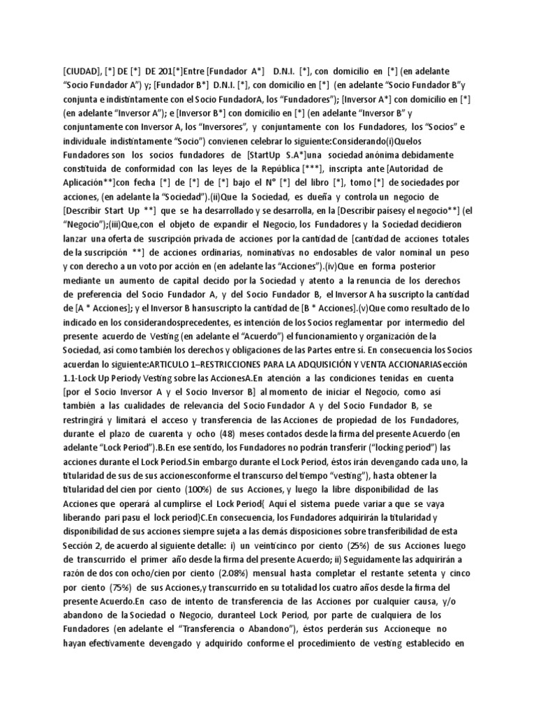 Contrato de Vesting | PDF | Arbitraje | Justicia