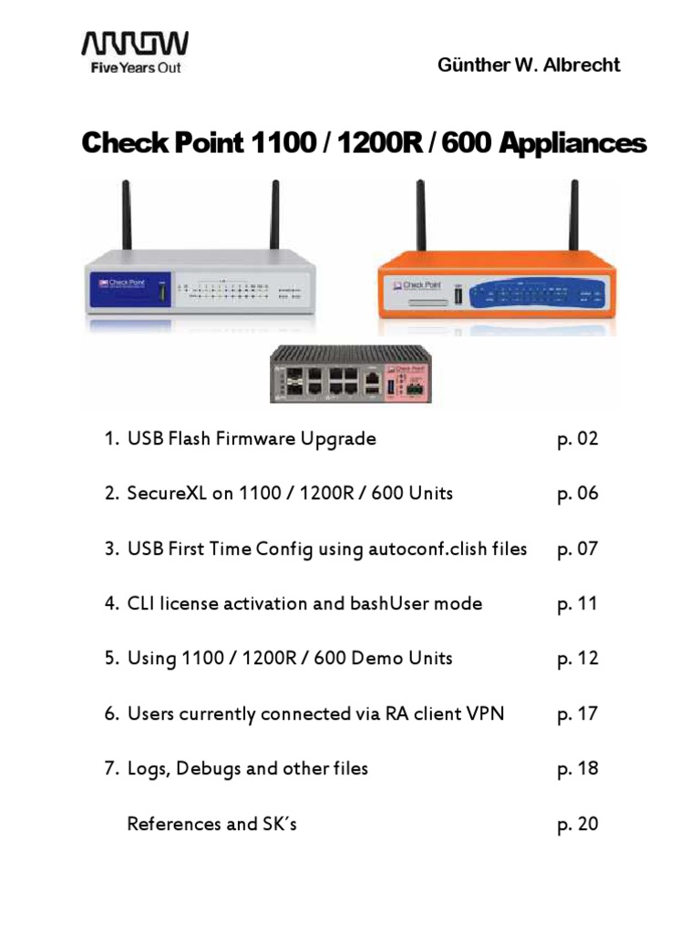 Check Point 1100 / 1200R / 600 Appliances: Günther W. Albrecht | PDF ...