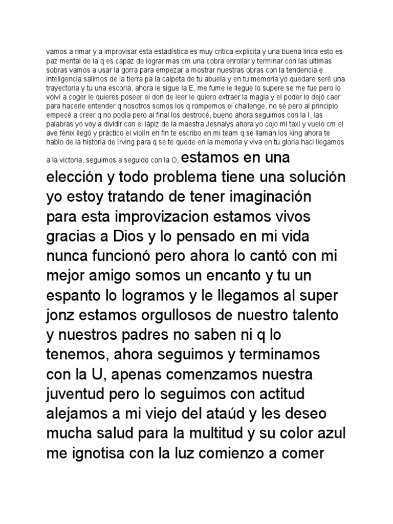 Challenge Residente Jon Z | PDF