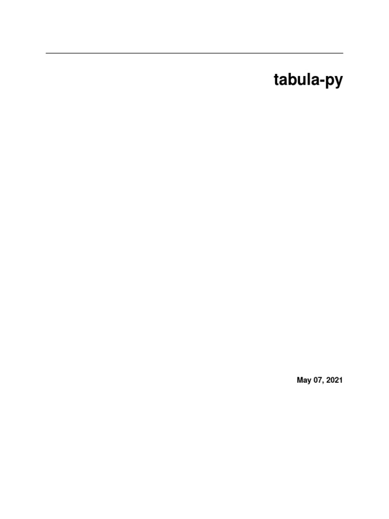 Tabula Py Readthedocs Io En Latest Pdf Java Programming Language Computer File 5992