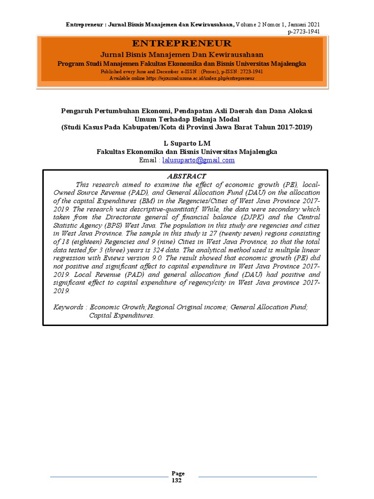 Jurnal - L Suparto LM Hal 132-145 | PDF | Research Methods | Indonesia