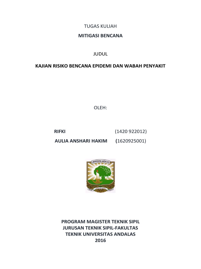 Indeks Pengkajian Risiko Bencana | PDF