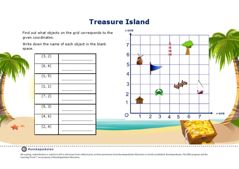 Treasure Island Worksheet | PDF