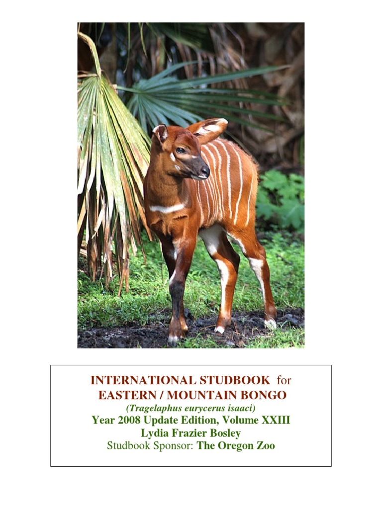 2008 Bongo International Studbook | PDF | Surveillance | Nature